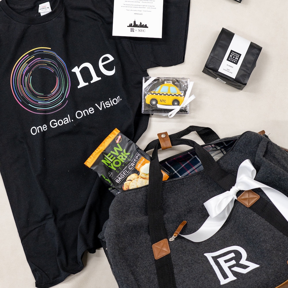 NYC Themed Corporate Event Gift Bags | MARIGOLD & GREY