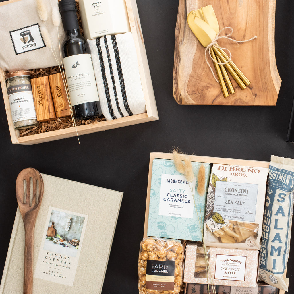 Gourmet Food-Centric Holiday Gift Basket Ideas | M&G