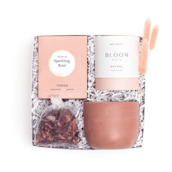 Relaxing Rose Gift Box | Rose Themed Gifts | MARIGOLD & GREY